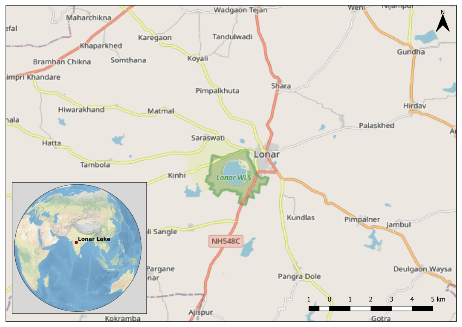 The Pink Transformation of India’s Meteorite Lake: Tracking Changes ...